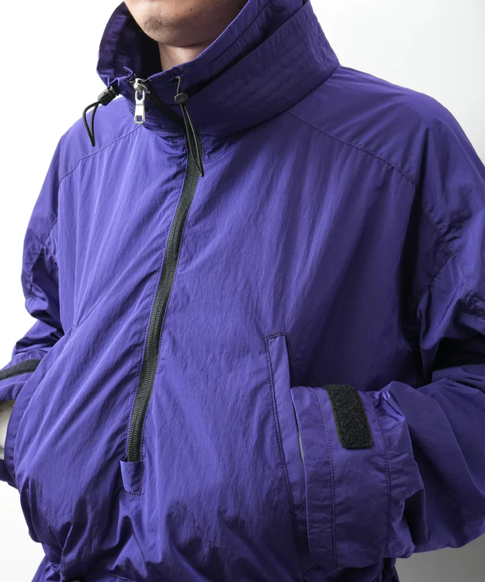 ANCELLM(アンセルム)】NYLON PULLOVER JACKET -PURPLE | ANCELLM(アンセルム)】NYLON PULLOVER JACKET -PURPLE |