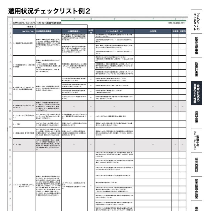 ISMS監査（審査）実践ガイド）ー 冊子 | MSQA Stores