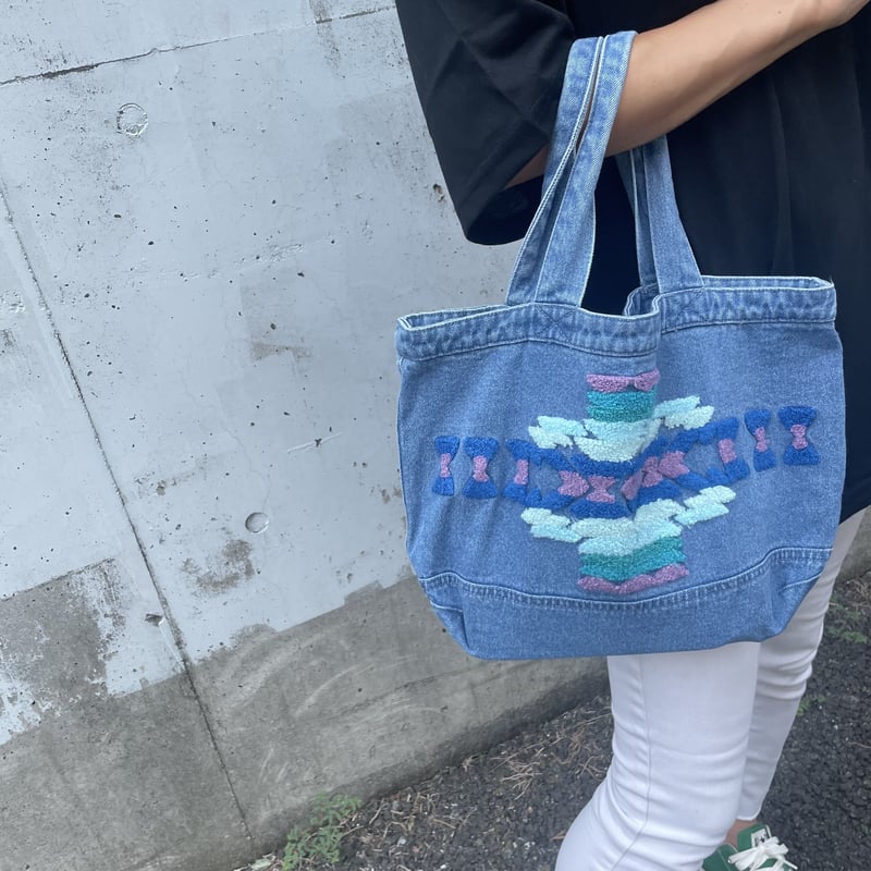 オルテガ刺繍デニムトートバッグ(2color) | COPINE オルテガ刺繍デニムトートバッグ(2color) | COPINE