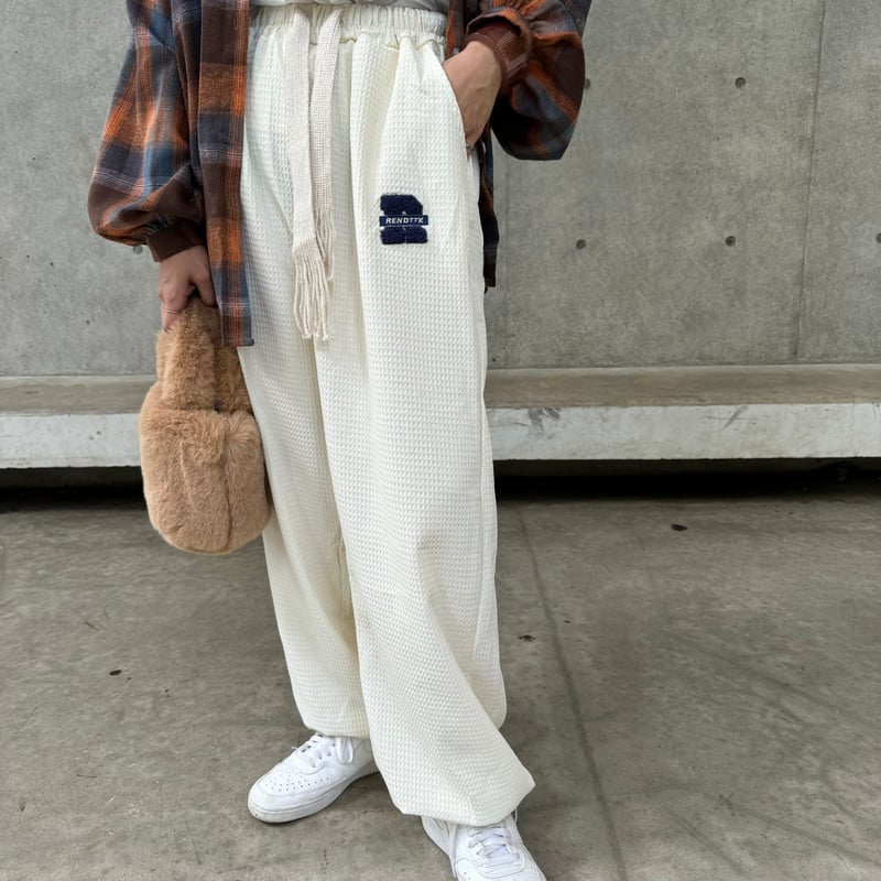 ワッフルパンツ(ホワイト) | COPINE ワッフルパンツ(ホワイト) | COPINE