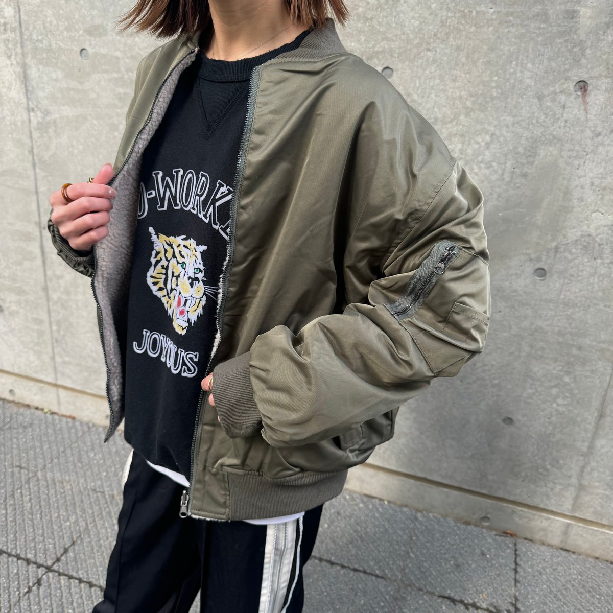 ボア×MA1リバーシブルブルゾン | COPINE ボア×MA1リバーシブルブルゾン | COPINE