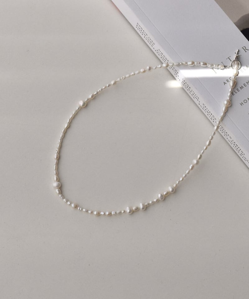 mb-necklace2-02058 ランダム淡水パール マンテルネックレス | L mb-necklace2-02058 ランダム淡水パール マンテルネックレス | L