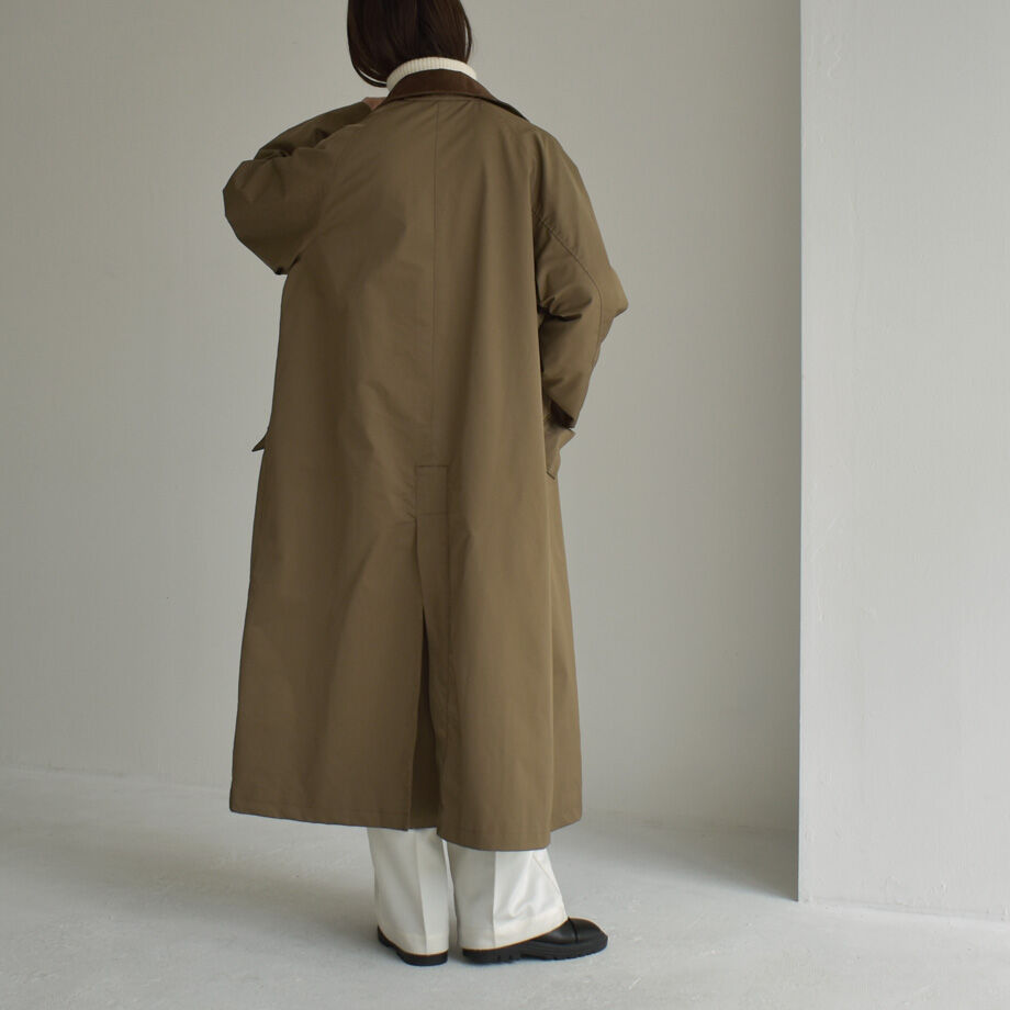 coat-13001 撥水 ステンカラーコート ベージュ カーキ | L coat-13001 撥水 ステンカラーコート ベージュ カーキ | L