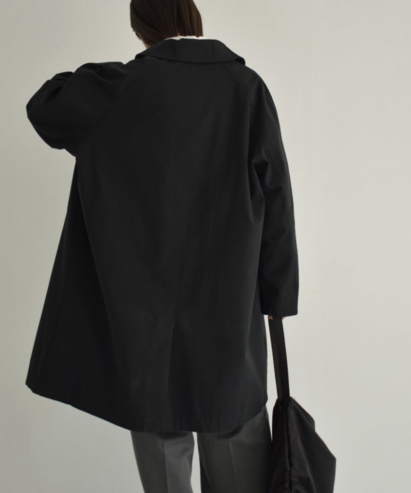 coat-02046 ステンカラーコート グレージュ ブラック | L coat-02046 ステンカラーコート グレージュ ブラック | L
