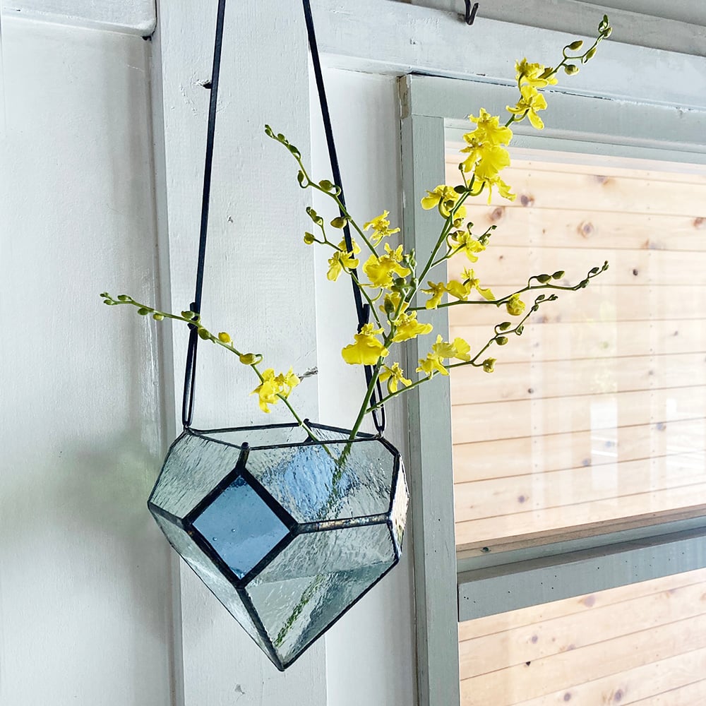 ※1/25 締切り【受注制作品】hanging flowervase/textureglass...