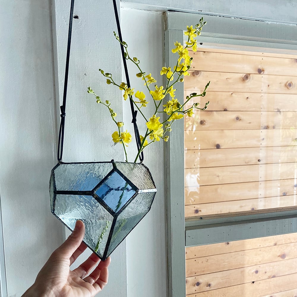 ※1/25 締切り【受注制作品】hanging flowervase/textureglass...