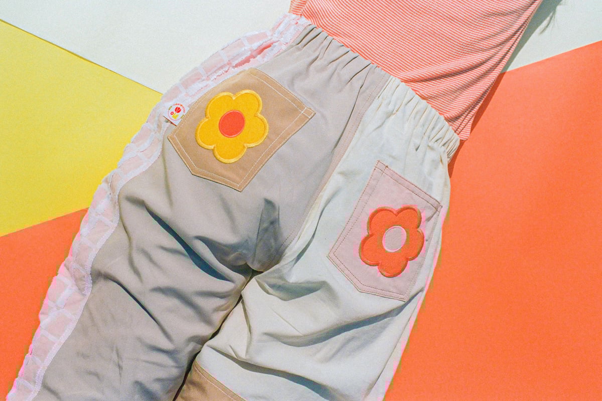 Patchwork Park Pant - Pink | HOWTOVENUS