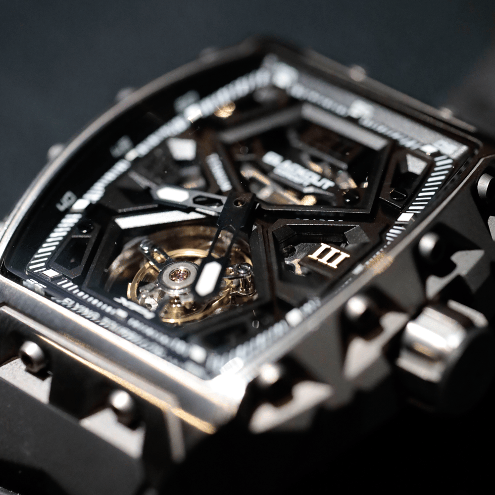 BLACKOUT WATCHES / XP1 Tourbillon Titanium Blac...