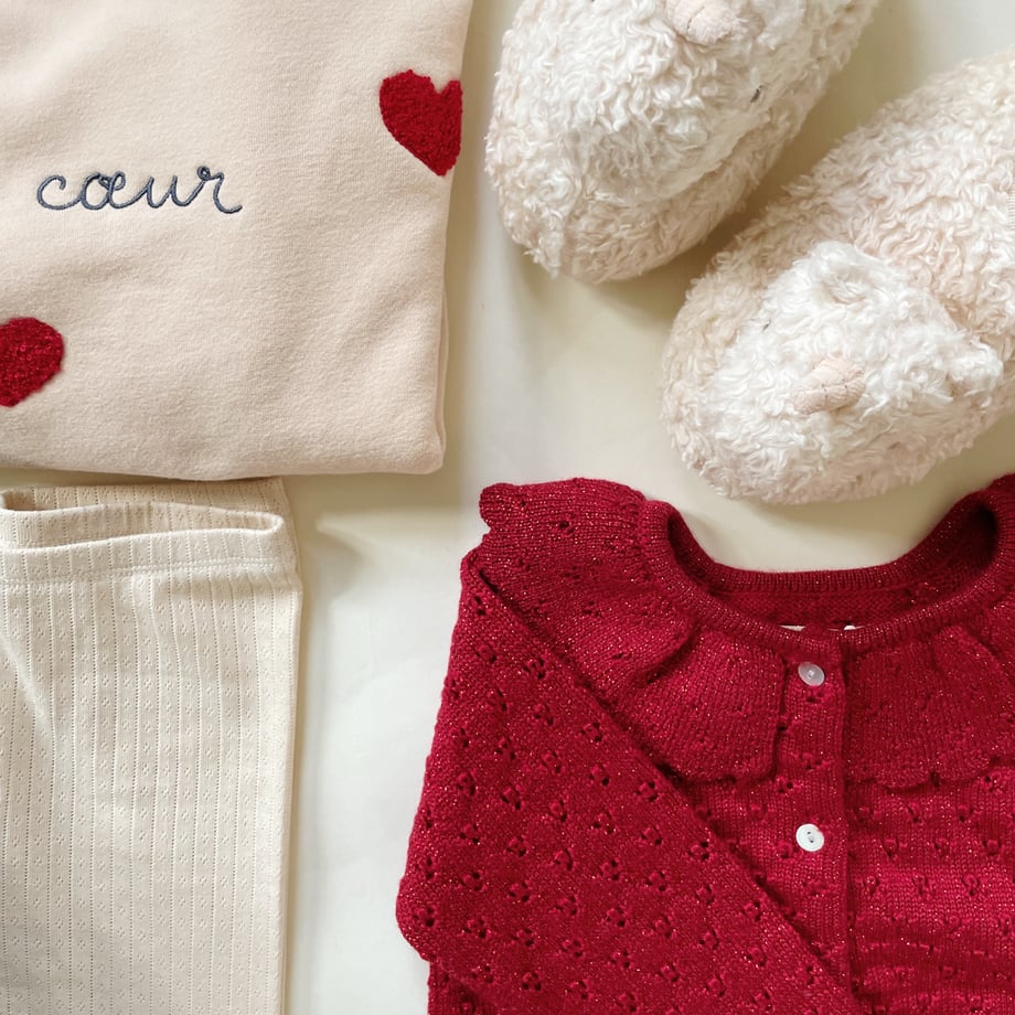 【Konges Sløjd】HOLIDAY KNIT CARDIGAN - SAVY RED ...