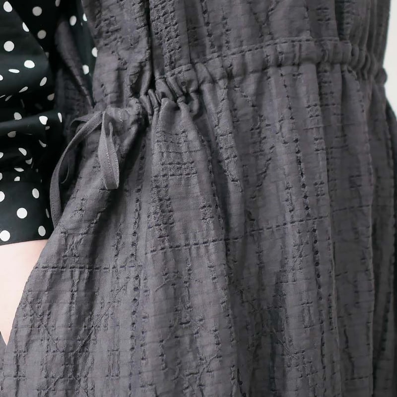qiri|キリ|cutwork lace jacquard オーバーワンピース |6301OP qiri|キリ|cutwork lace jacquard オーバーワンピース |6301OP