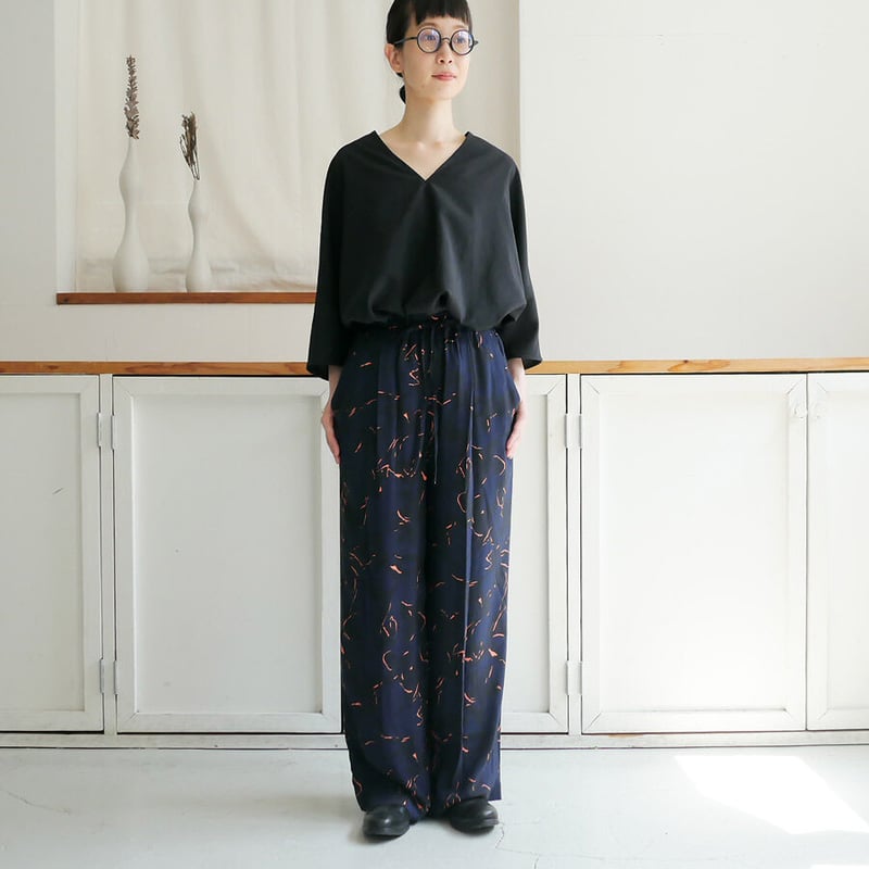 SACRA|サクラ |SHADOW FLOWER PANTS|シャドウフラワーパンツ SACRA|サクラ |SHADOW FLOWER PANTS|シャドウフラワーパンツ