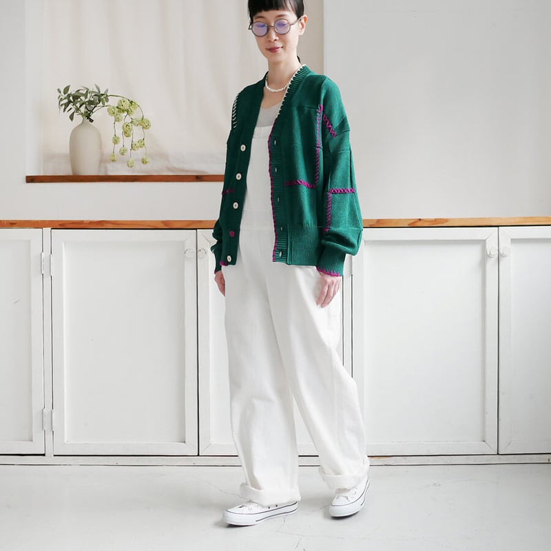 COOHEM| コーヘン | STITCH WORK KNIT CARDIGAN|ステッチワー COOHEM| コーヘン | STITCH WORK KNIT CARDIGAN|ステッチワー