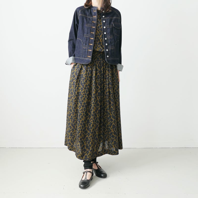 SACRA サクラ|LEOPARD|レオパードノースリーブ ワンピース SACRA サクラ|LEOPARD|レオパードノースリーブ ワンピース