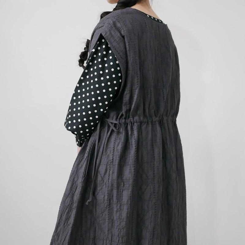 qiri|キリ|cutwork lace jacquard オーバーワンピース |6301OP qiri|キリ|cutwork lace jacquard オーバーワンピース |6301OP