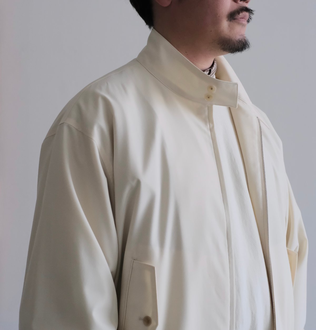 AURALEE /SUPER FINE TROPICAL WOOL ZIP BLOUSON(M AURALEE /SUPER FINE TROPICAL WOOL ZIP BLOUSON(M