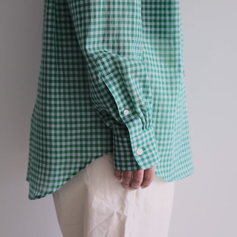 AURALEE /AIRY LIGHT COTTON CHECK BIG SHIRT(Lady AURALEE /AIRY LIGHT COTTON CHECK BIG SHIRT(Lady