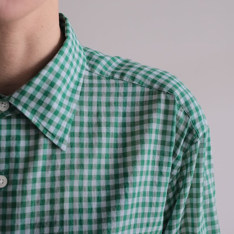 AURALEE /AIRY LIGHT COTTON CHECK BIG SHIRT(Lady AURALEE /AIRY LIGHT COTTON CHECK BIG SHIRT(Lady