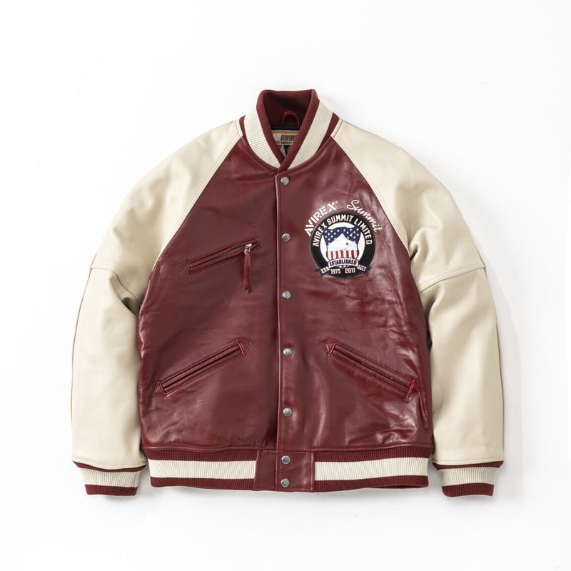 AVIREX × SUMMIT LEATHER VARSITY JACKET | SUMMIT AVIREX × SUMMIT LEATHER VARSITY JACKET | SUMMIT