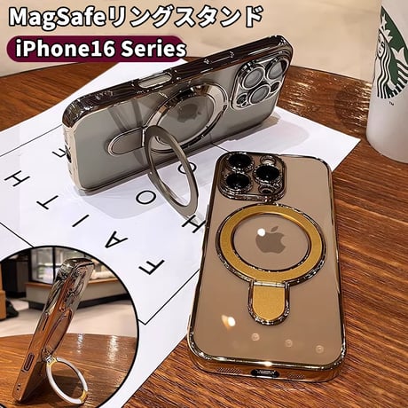 iPhone17Pro/16ProMaxケース MagSafeリングスタンド iPhone15...