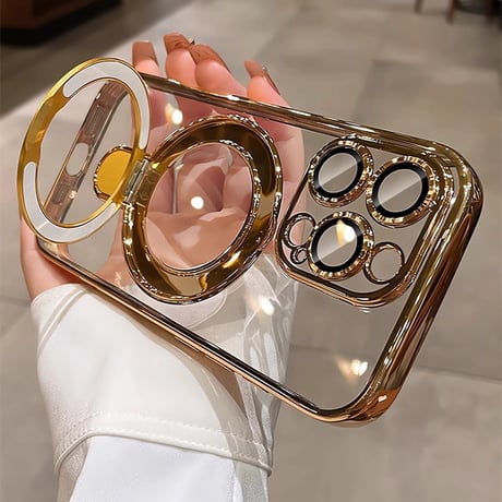 iPhone17Pro/16ProMaxケース MagSafeリングスタンド iPhone15...