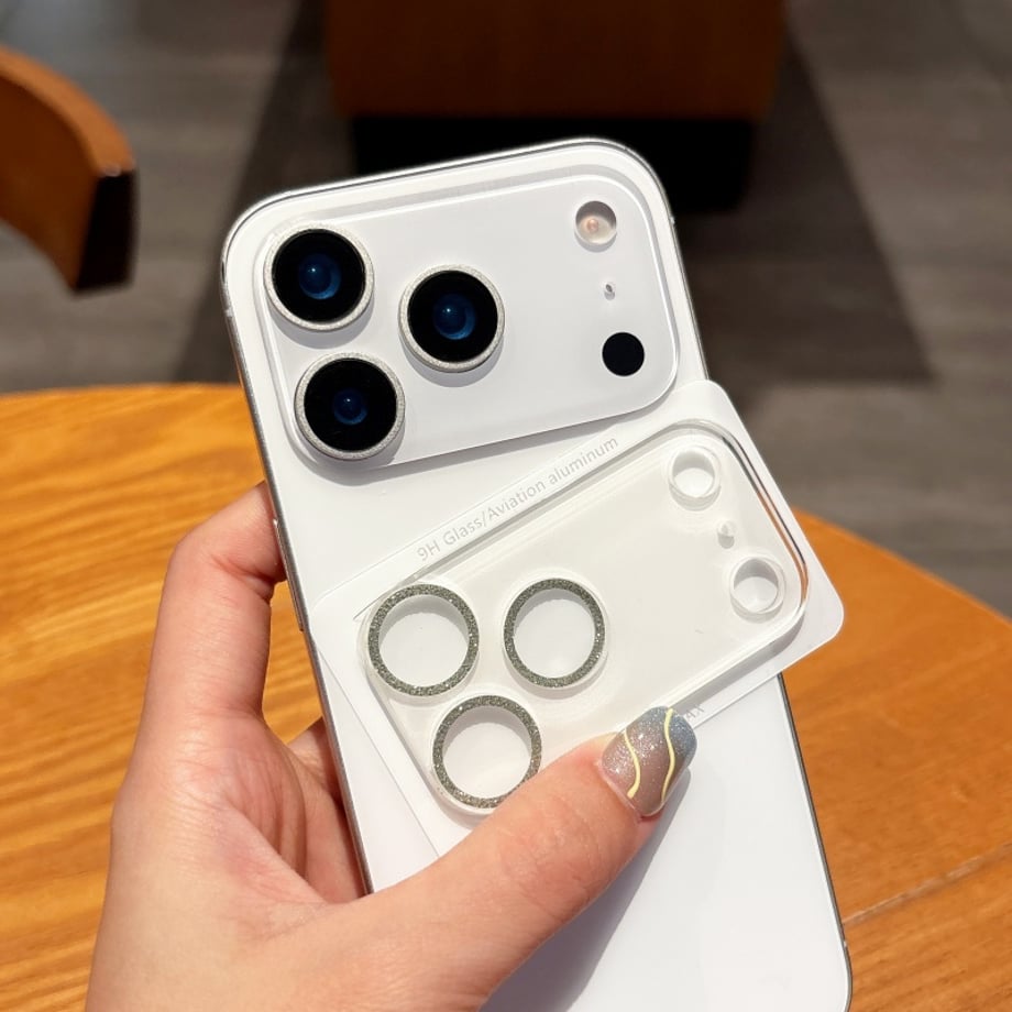 キラキラレンズカバー iPhone17/17Pro/17Air/17promax 高透明 画質...