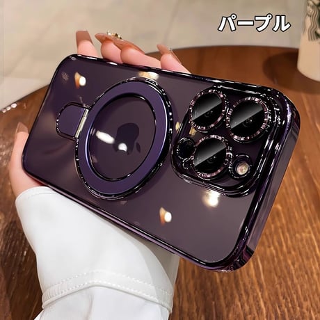 iPhone16Pro/16ProMaxケース MagSafeリングスタンド iPhone15...