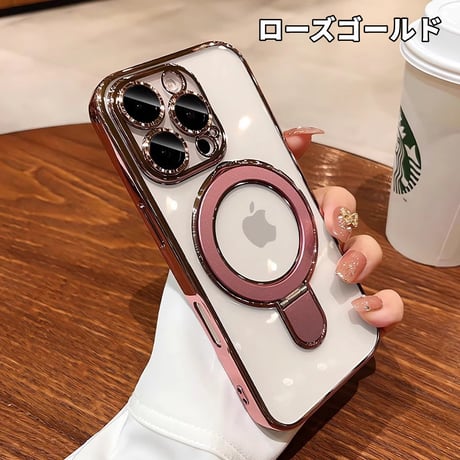 iPhone17Pro/16ProMaxケース MagSafeリングスタンド iPhone15...