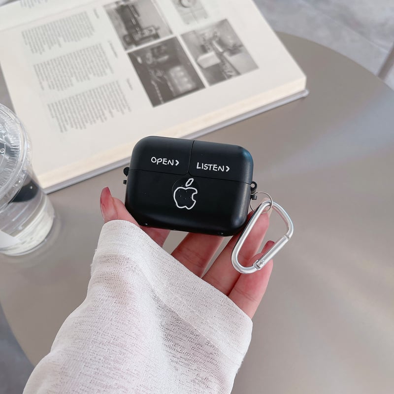 ボタン押すと開ける airpods保護ケース 面白い airpods3/pro ボタン押すと開ける airpods保護ケース 面白い airpods3/pro