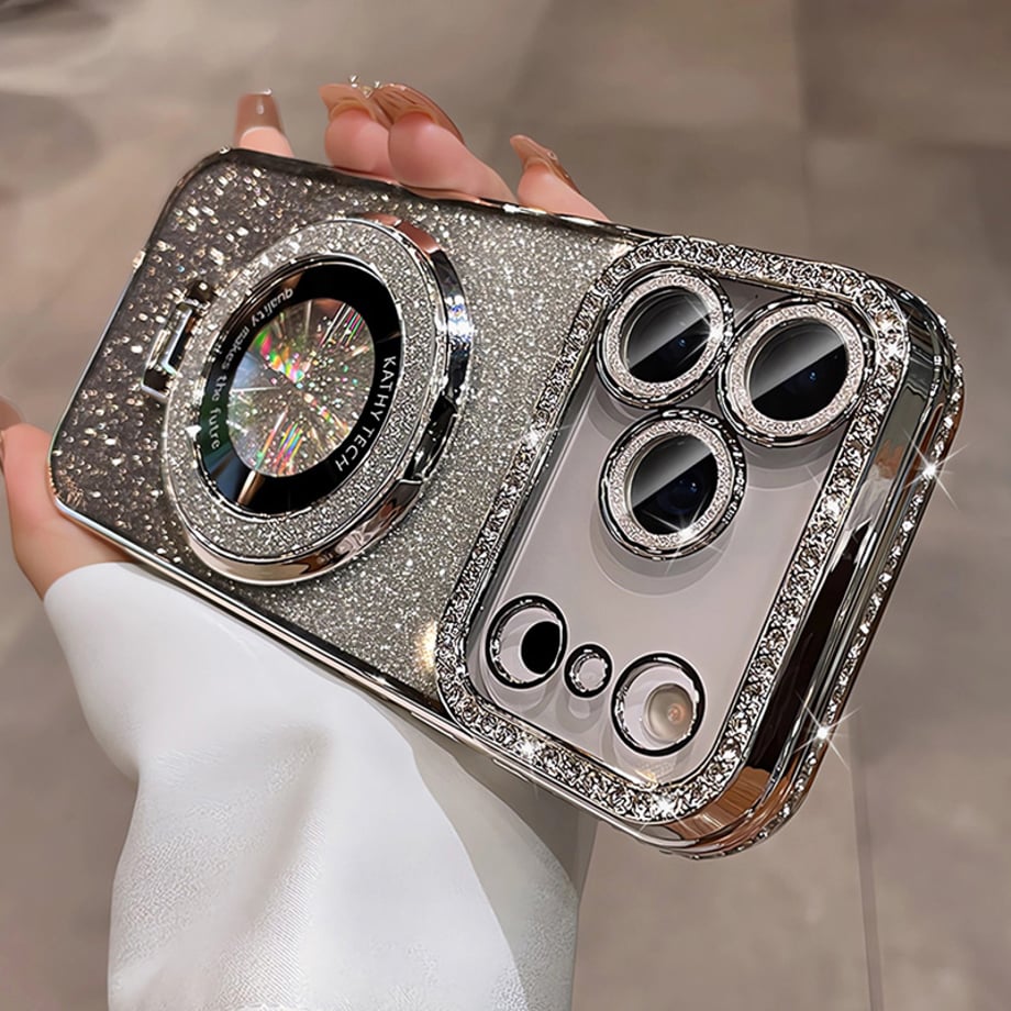 綺麗ジュエリー iPhone17/17Proケース Magsafeリングスタンド iPhone...