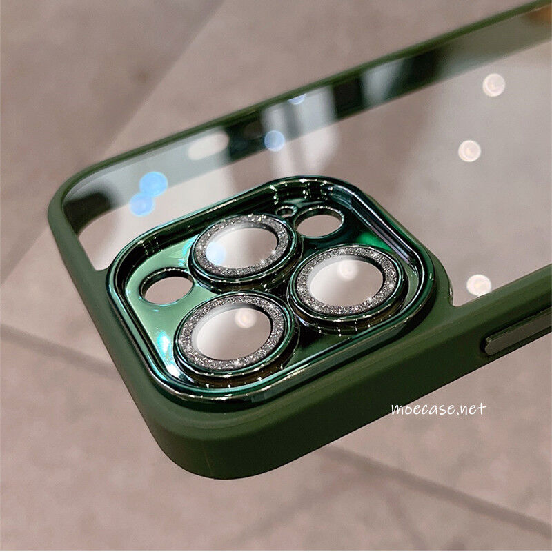 【iPhone15対応】耐衝撃高透明iPhone14promaxケース キラキラカメラレンズ...