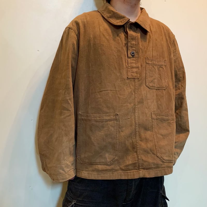 1900〜10's US.ARMY Brown Denim Pullover Jacket | 1900〜10's US.ARMY Brown Denim Pullover Jacket |