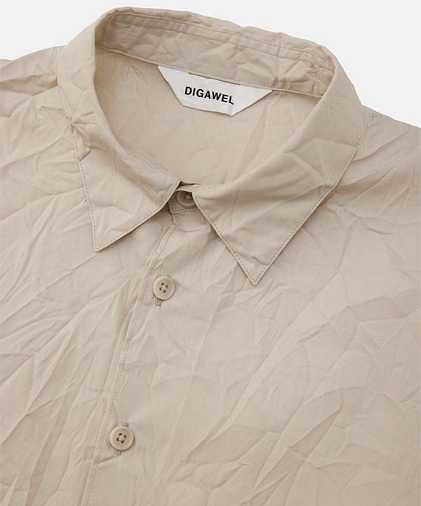 DIGAWEL Shirt (crease finish)【SAND BEIGE】 | we...