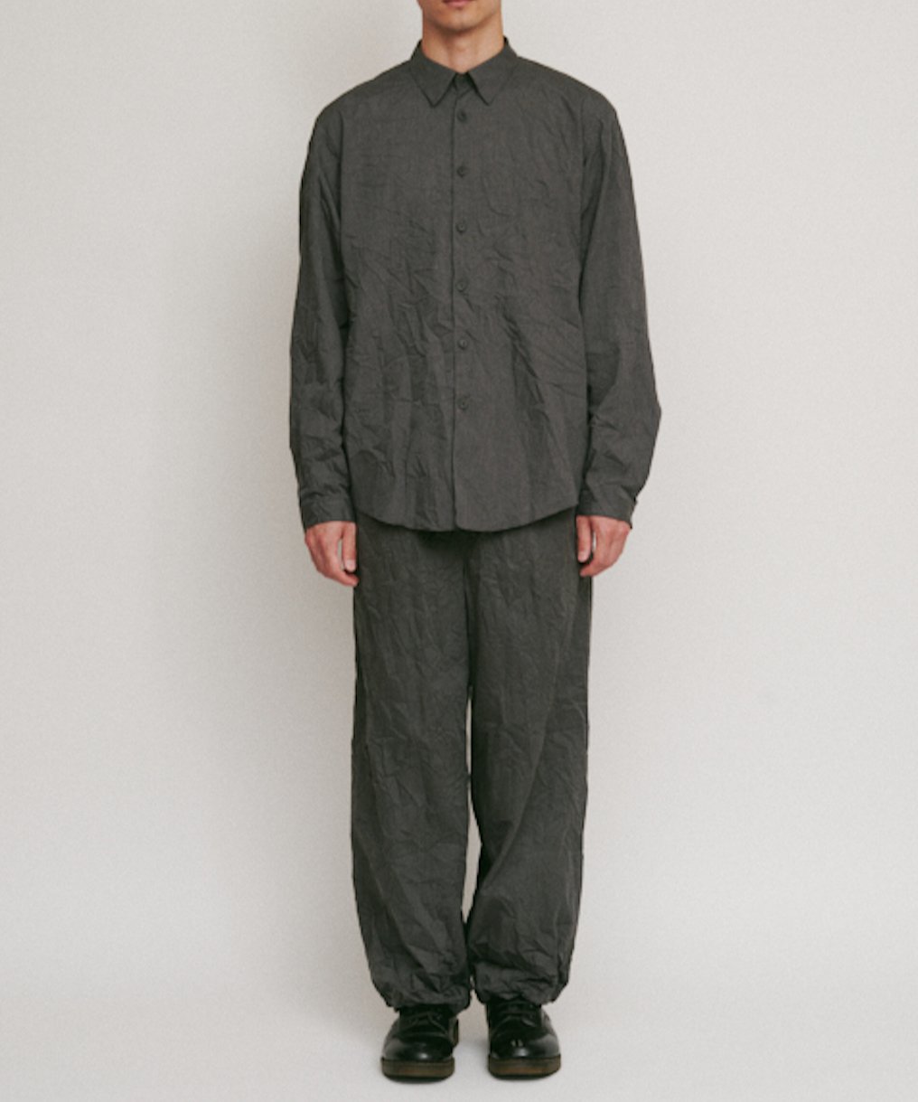 DIGAWEL Wide lounge pants (crease finish)【GRAY DIGAWEL Wide lounge pants (crease finish)【GRAY