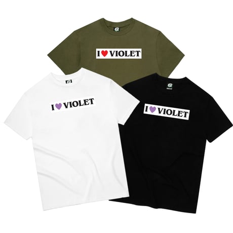 VIOLET I LOVE (HEART) VIOLET TEE | HESHDAWGZ