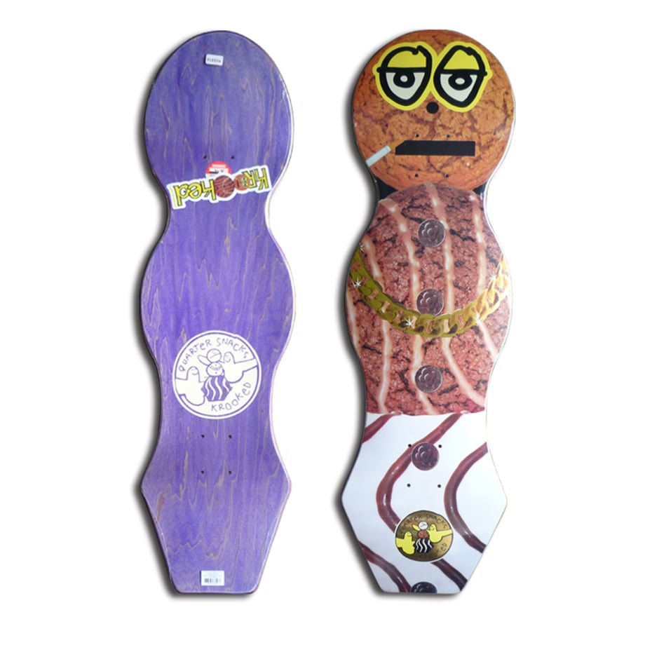KROOKED x QUARTERSNACKS SNACK MAN CRUISER DECK ...