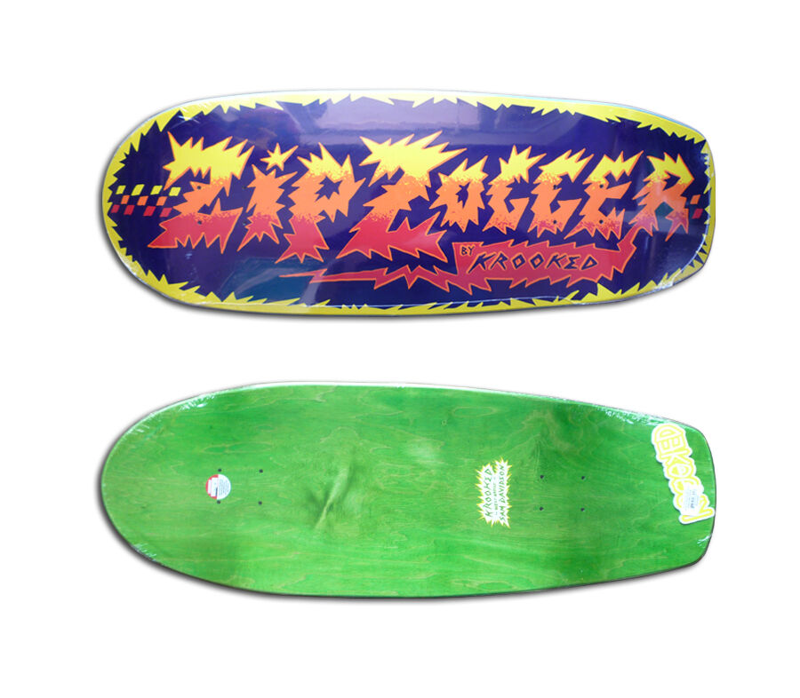 KROOKED ZIP ZOGGER SAM DAVIDSON DECK (10.75 x 3 KROOKED ZIP ZOGGER SAM DAVIDSON DECK (10.75 x 3