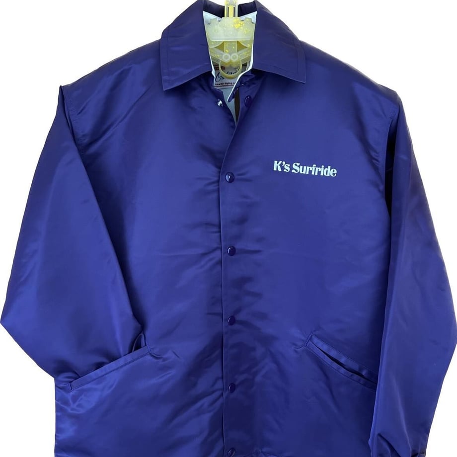 COACHES JACKET(W-Name Limited) / PURPLE × SILVE...