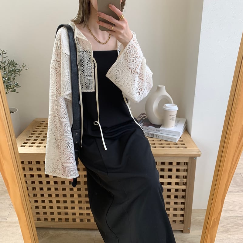 袖ルーズ2wayレースTOPS | BLATE 袖ルーズ2wayレースTOPS | BLATE