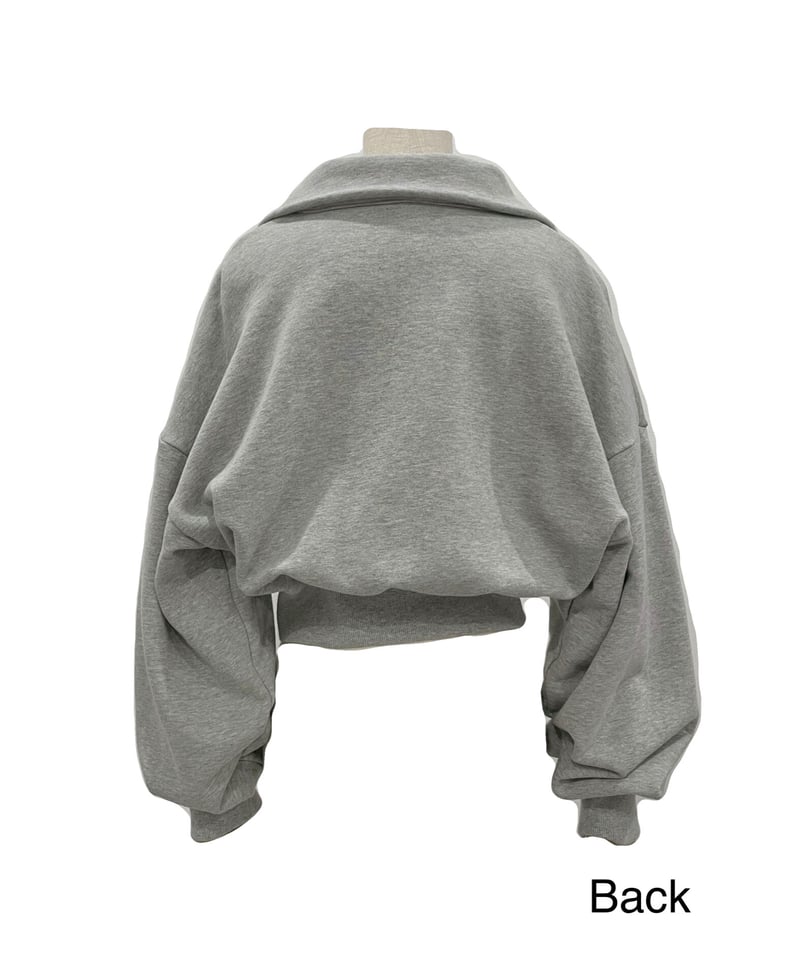 ハーフジップアップクロップドスウェット / Half Zip-up Cropped ハーフジップアップクロップドスウェット / Half Zip-up Cropped