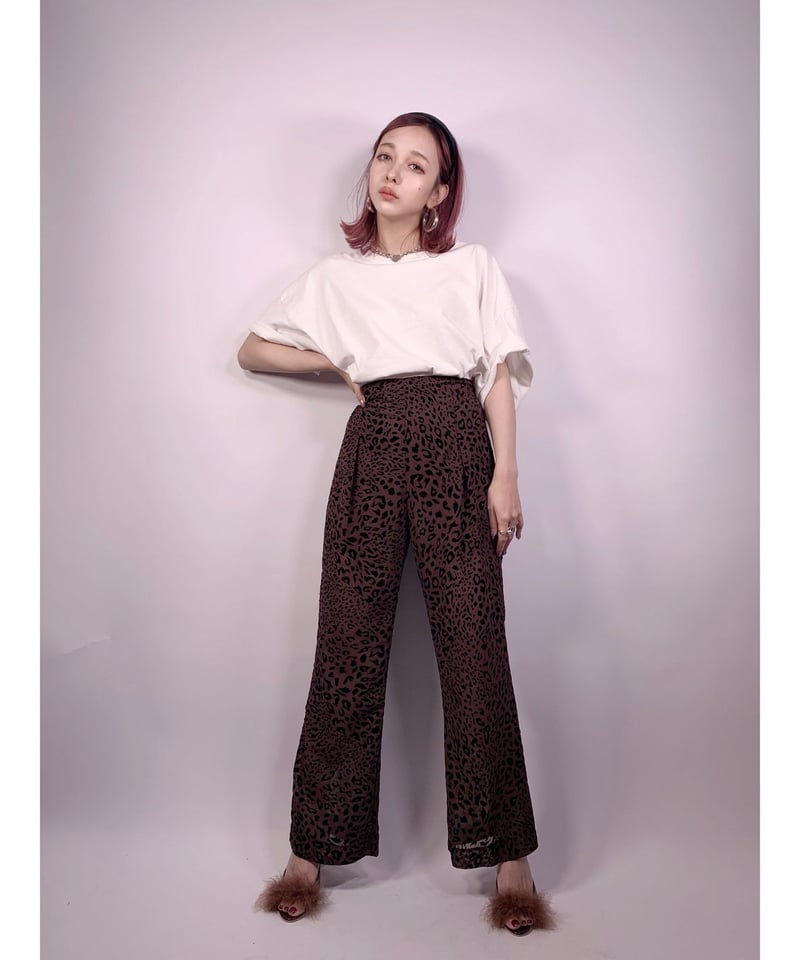 Leopard Sheer Pants レオパードシアーパンツ | FICTION TOKYO Leopard Sheer Pants レオパードシアーパンツ | FICTION TOKYO