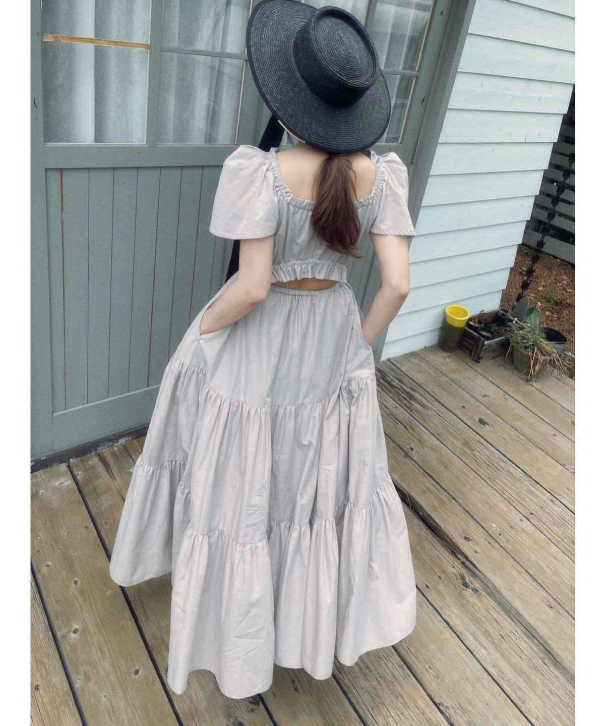 サマーロングドレス Summer Long Dress | FICTION TOKYO OFF サマーロングドレス Summer Long Dress | FICTION TOKYO OFF