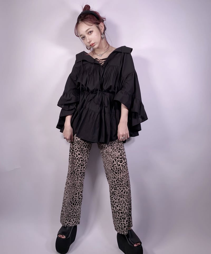 Leopard Sheer Pants レオパードシアーパンツ | FICTION TOKYO Leopard Sheer Pants レオパードシアーパンツ | FICTION TOKYO