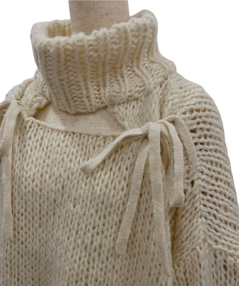 ハンドニッティングリボントップ / Hand Knitting Ribbon Top ハンドニッティングリボントップ / Hand Knitting Ribbon Top