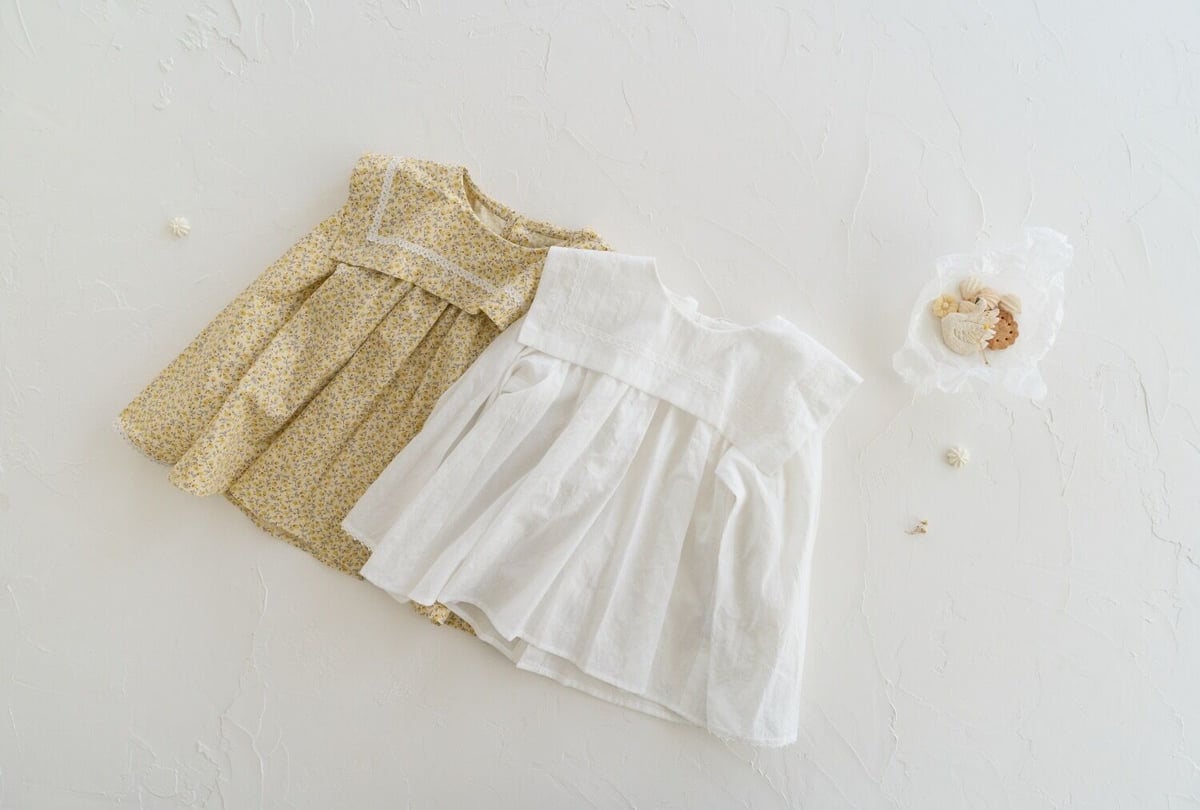 【即納】flare collar blouse : charme citron yellow ...