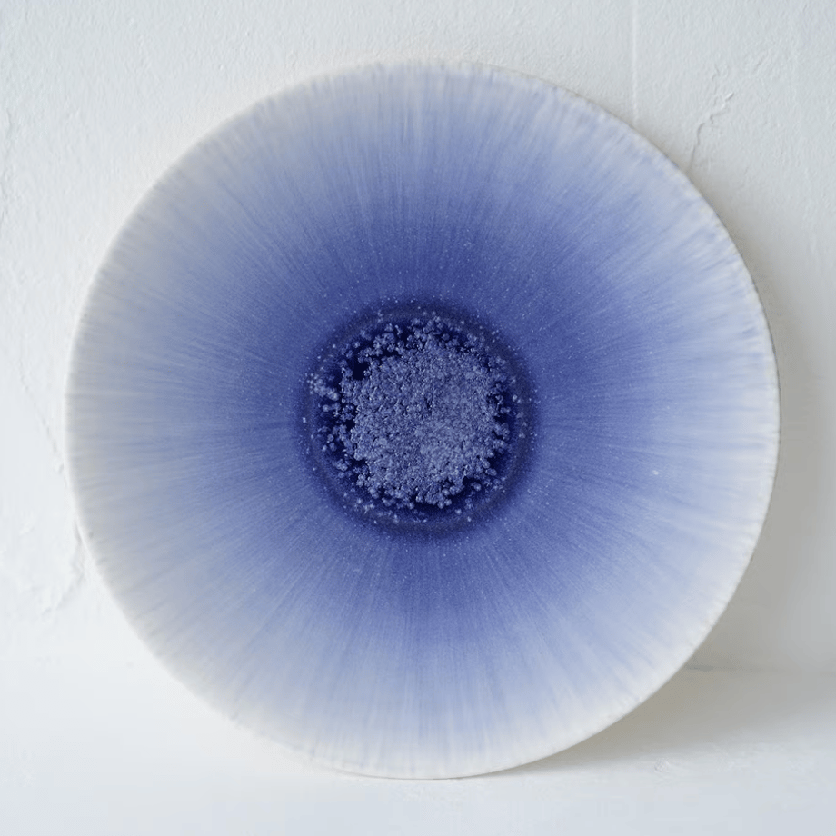 NO.26-K 岩崎龍二 Φ24.4㎝ 8寸平皿 紫匂 | JIBITA