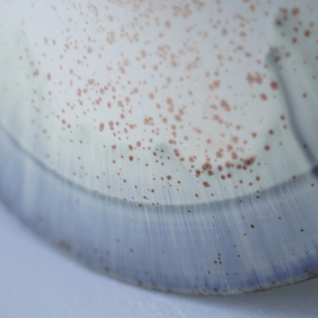 NO.14-A 岩崎龍二 Φ21.3㎝ 7寸リム鉢 ブルーグレー 灰流し | JIBITA