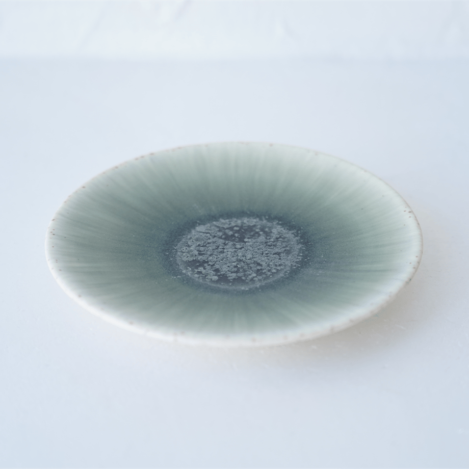 NO.7-L 岩崎龍二 Φ14.8㎝ 5寸平皿 ブルーグレー | JIBITA