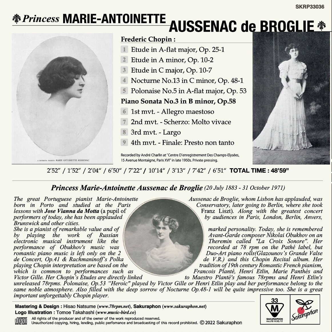 Princess Marie-Antoinette Aussenac de Broglie p...