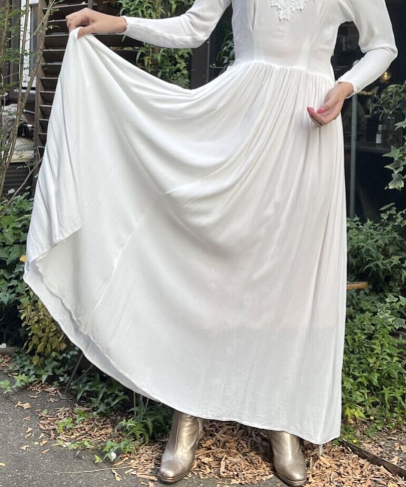 30's white maxi dress | Basement Circus Vintage 30's white maxi dress | Basement Circus Vintage