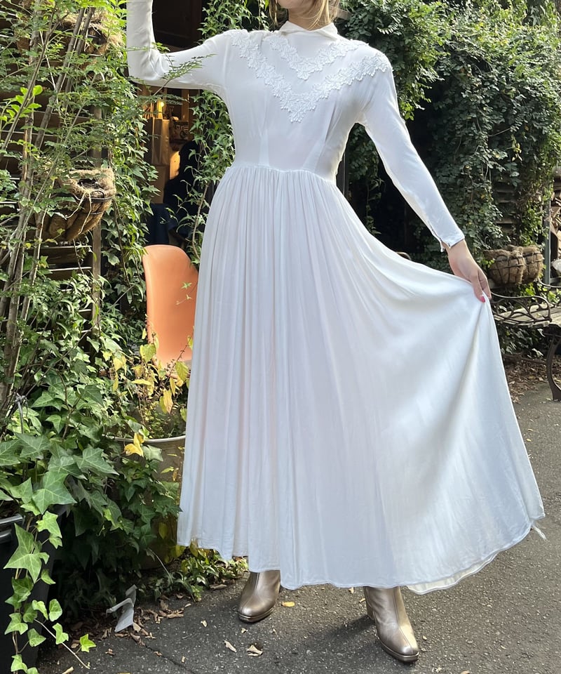 30's white maxi dress | Basement Circus Vintage 30's white maxi dress | Basement Circus Vintage